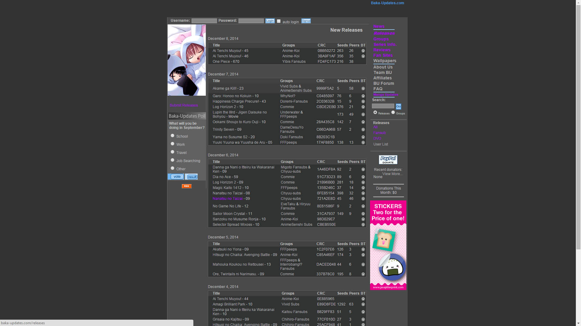Custom Baka-updates Themes & Skins | Userstyles.org