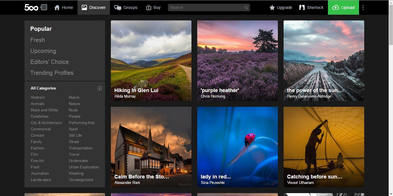500px Themes & Skins | Userstyles.org