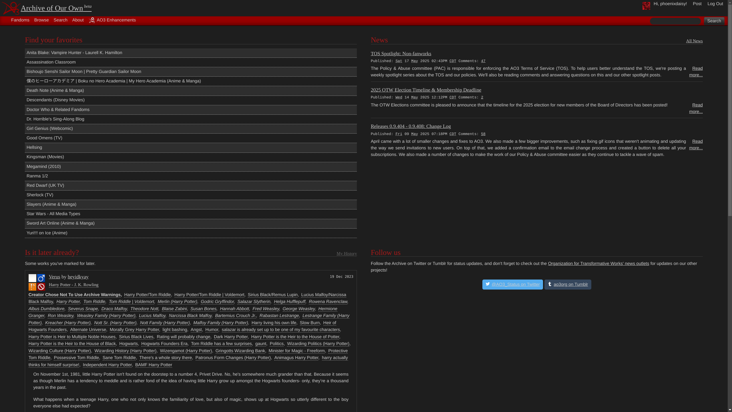 Archiveofourown Themes & Skins | Userstyles.org