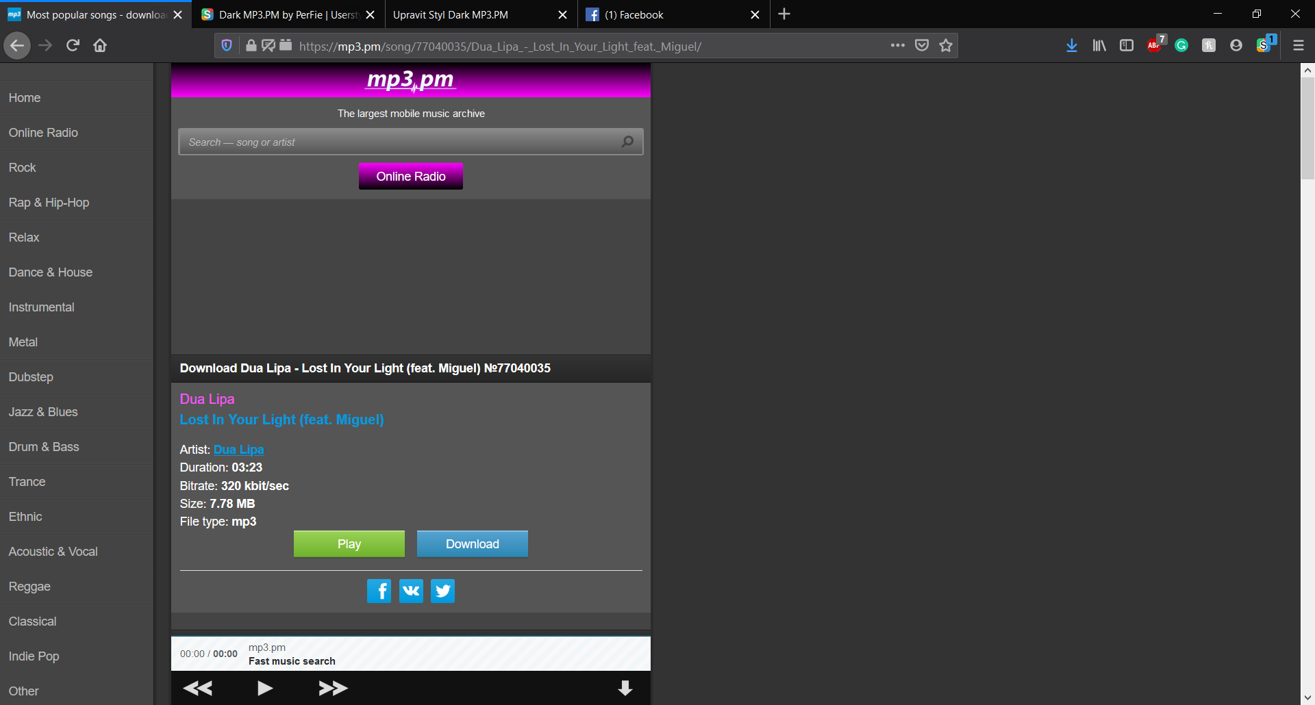 Custom Mp3 Themes & Skins | Userstyles.org