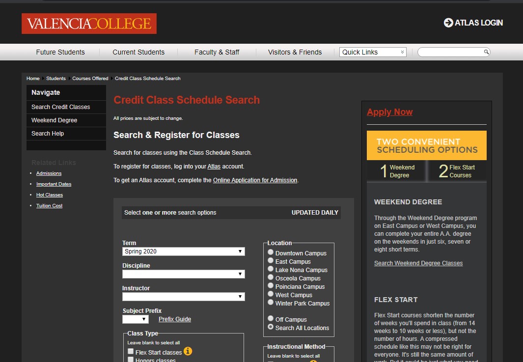 Valenciacollege Themes & Skins | Userstyles.org