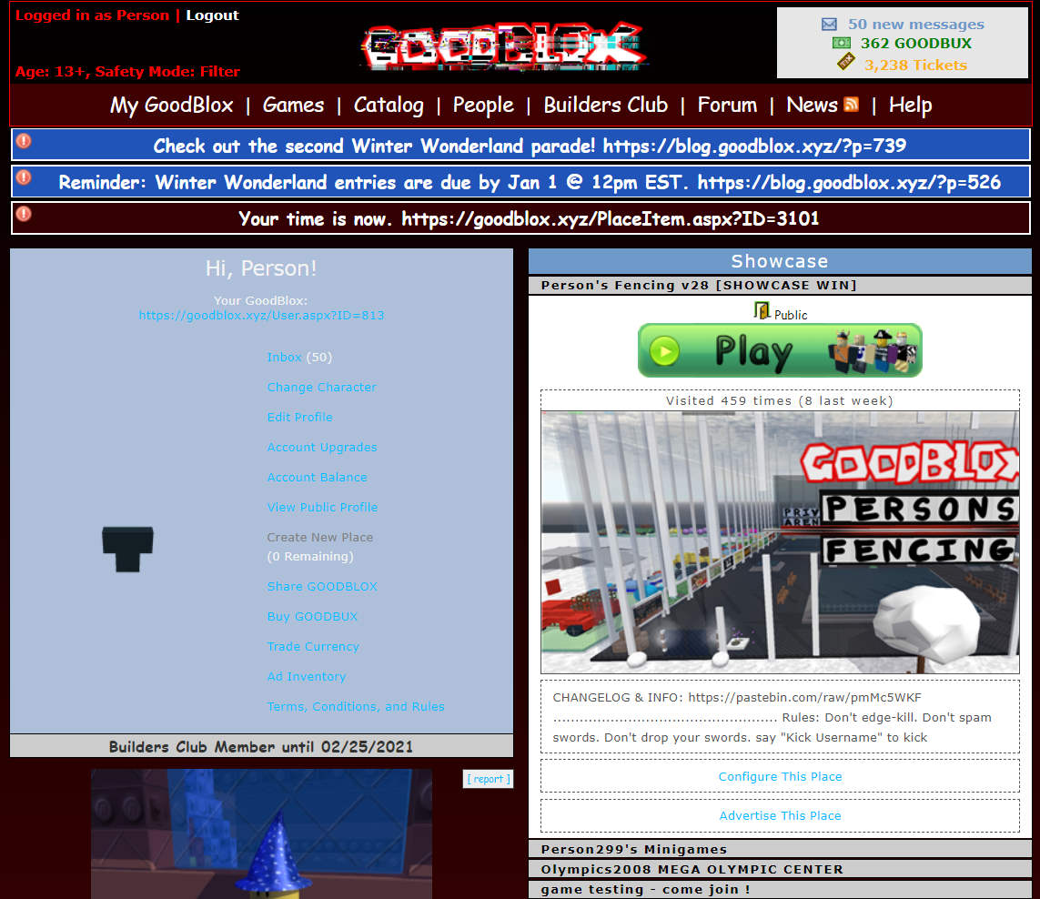 Goodblox ‣ Clockwork Theme | Userstyles.org