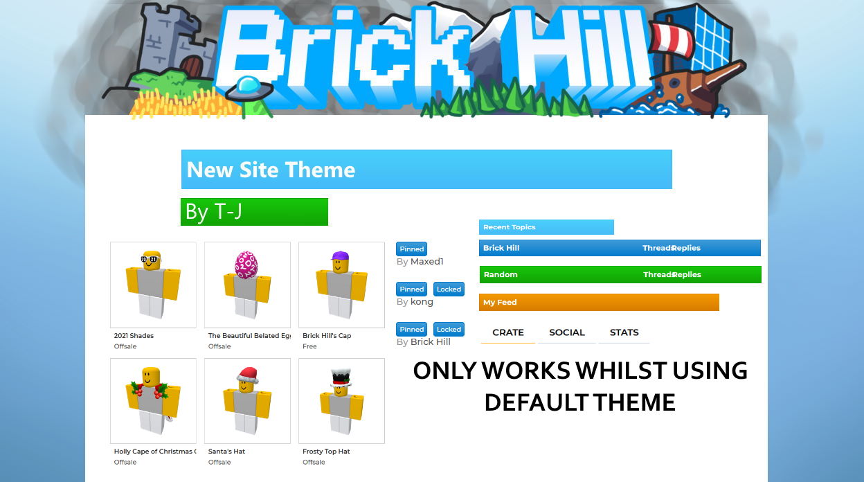 Brick Hill - NEW SITE THEME | Userstyles.org