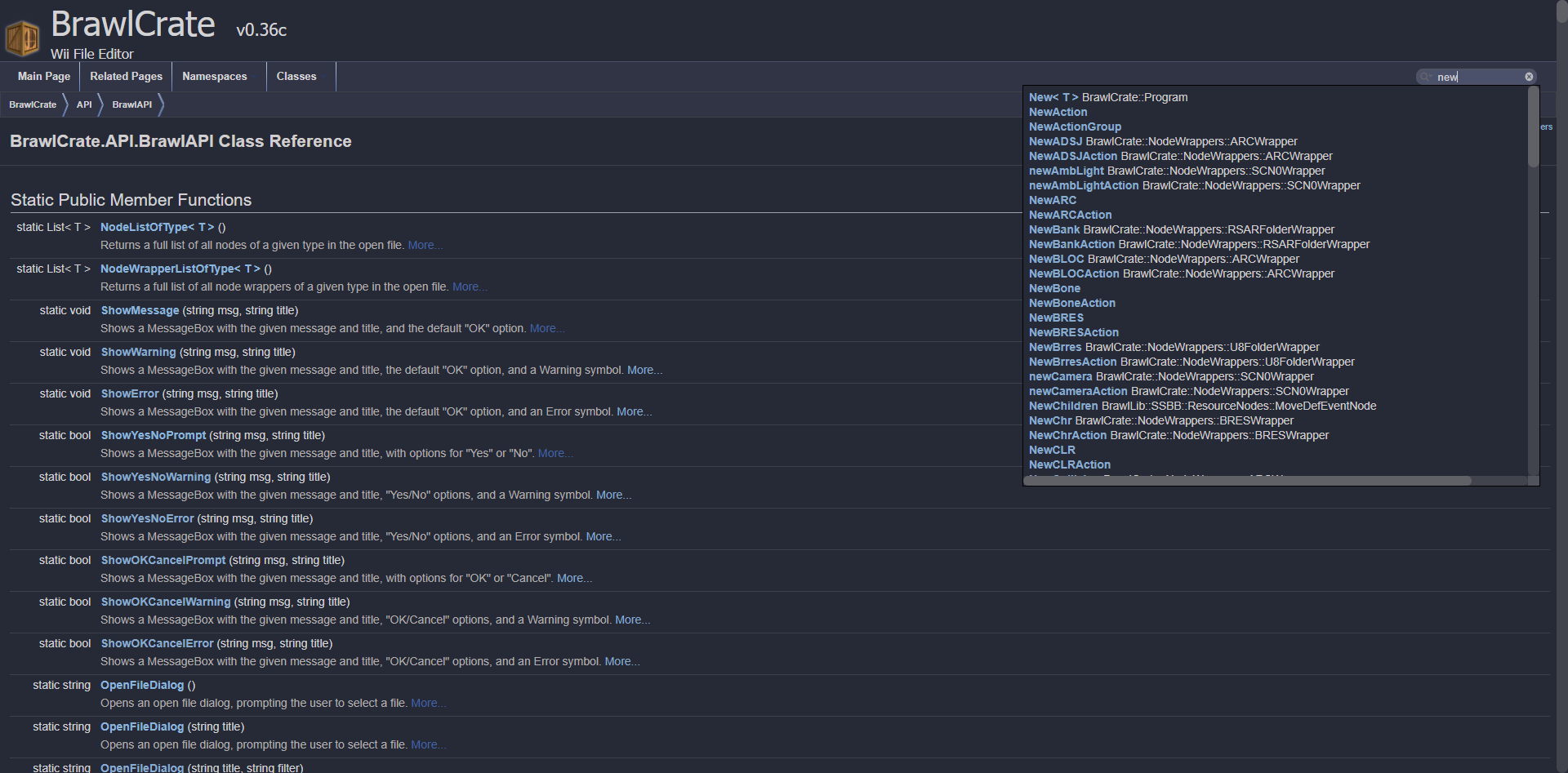 Dark Mode Brawlcrate API Docs | Userstyles.org