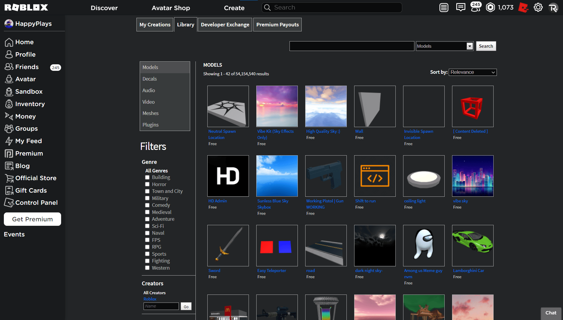 Dark Theme for Unsupported Roblox Pages | Userstyles.org