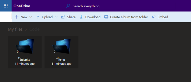 Dark Purple OneDrive | Userstyles.org