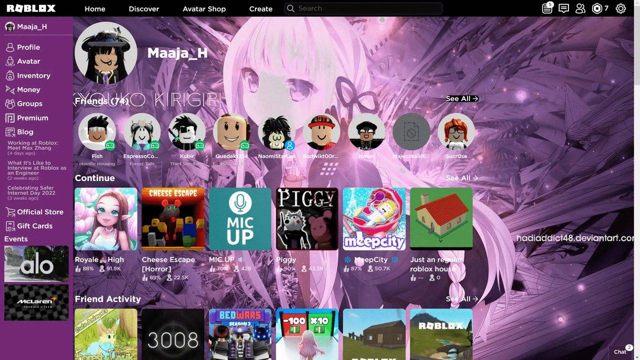 Roblox Theme - Kyoko Kirigiri | Userstyles.org