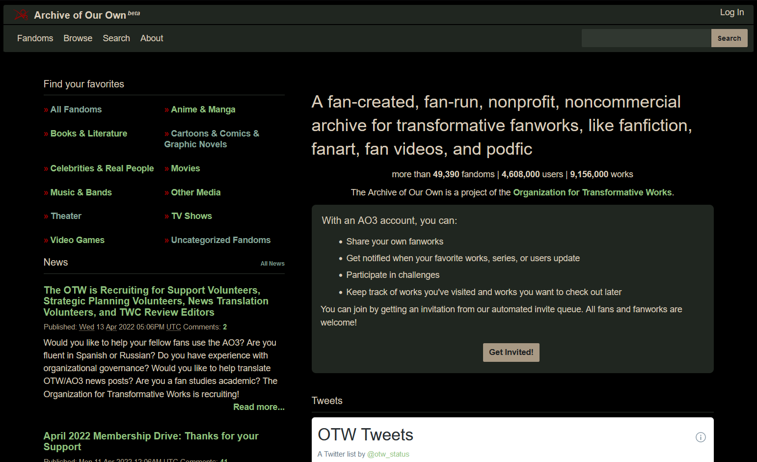 Archiveofourown Themes & Skins | Userstyles.org