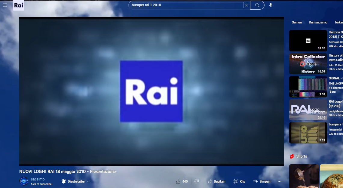 Rai 1 Background for YT! | Userstyles.org