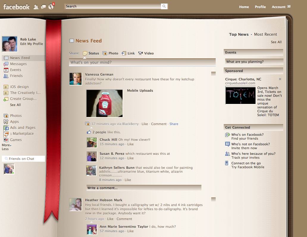 Facebook - Hardback Book & Ribbon | Userstyles.org